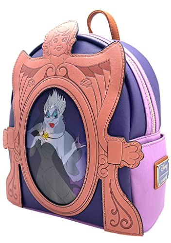 Loungefly X LASR Exclusive Disney Little Mermaid Ursula & Vanessa Lenticular Mini Backpack - Fashion Cosplay Disneybound Cute Backpacks