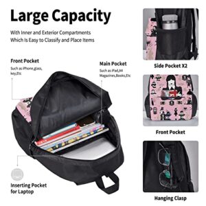 Cartoon Backpacks Set for Boys Girls Backpack with Lunch Bag Pencil Case Pencil Bag 17 Inch Backpacks 3 piece for