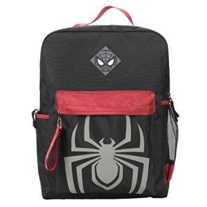 marvel miles morales game logo and mask women's black laptop backpack