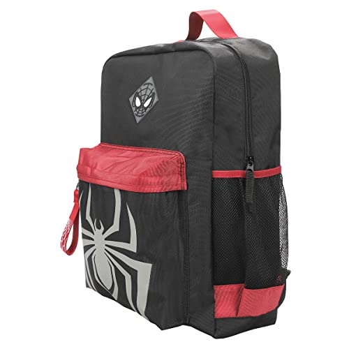 Marvel Miles Morales Game Logo And Mask Women's Black Laptop Backpack