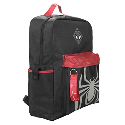 Marvel Miles Morales Game Logo And Mask Women's Black Laptop Backpack