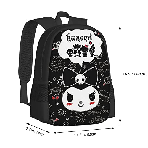 ZOUJI Cute Backpack For Girls Women Cartoon Backpacks Lovely 17 Inch Bookbag Lightweight Cute Travel Backpack Gifts