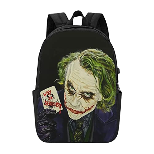 VNCXCNCN joker Classic Basic Casual Backpack Travel Backpack Fits Notebook Sports Backpack