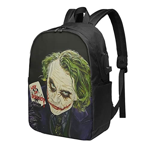 VNCXCNCN joker Classic Basic Casual Backpack Travel Backpack Fits Notebook Sports Backpack