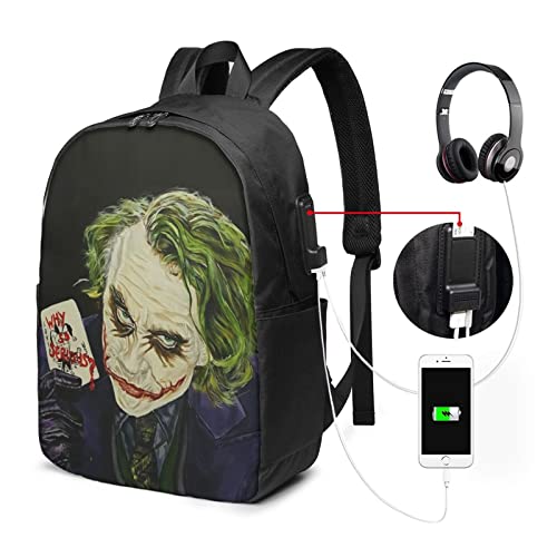 VNCXCNCN joker Classic Basic Casual Backpack Travel Backpack Fits Notebook Sports Backpack