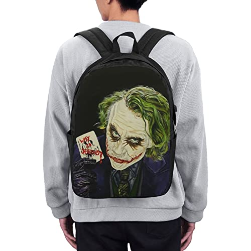 VNCXCNCN joker Classic Basic Casual Backpack Travel Backpack Fits Notebook Sports Backpack