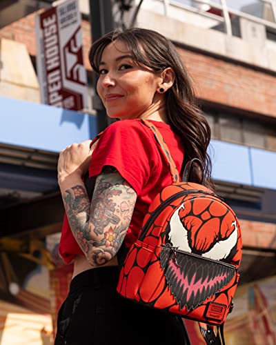 Loungefly Marvel Glow in the Dark Carnage Cosplay Mini Backpack