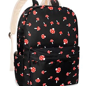 MCWTH Mushroom School Backpack for Teen Girls, School Bags Bookbags for Teenagers