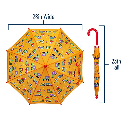 Wildkin Kids 15 Inch Backpack and Umbrella Bundle for On-The-Go Comfort (Under Construction)