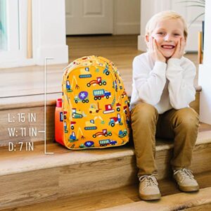 Wildkin Kids 15 Inch Backpack and Umbrella Bundle for On-The-Go Comfort (Under Construction)