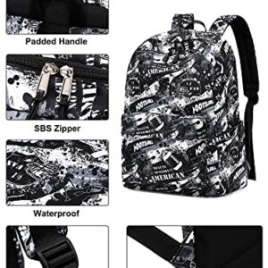 Tpeohan Student Backpack for Boys School Bags Teen Bookbags Back to School Football Backpacks