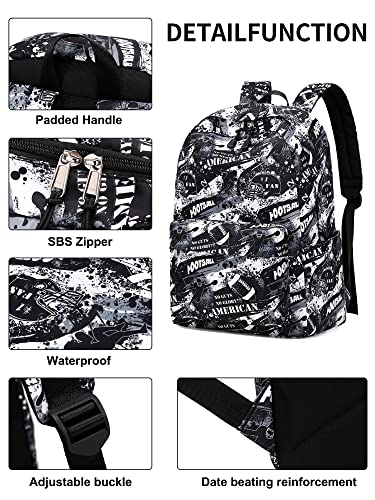 Tpeohan Student Backpack for Boys School Bags Teen Bookbags Back to School Football Backpacks