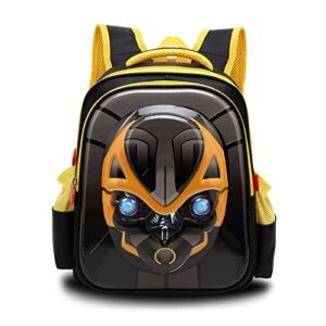 jsvekje 15 inch toddler backpack - lightweight, waterproof, durable, and fashionable bag for kids - perfect for school travel and outdoor adventures b-yellow