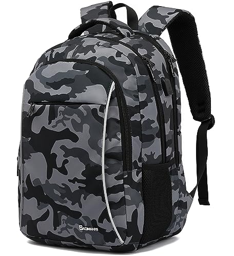 BAOMANYI Travel Laptop Backpack for Men & Women 18.4" Backpack Water Resistant College Bookbag Business Work Computer Bag (Camouflage 2, 18.4 inch)