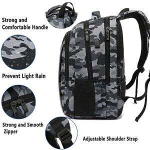 BAOMANYI Travel Laptop Backpack for Men & Women 18.4" Backpack Water Resistant College Bookbag Business Work Computer Bag (Camouflage 2, 18.4 inch)