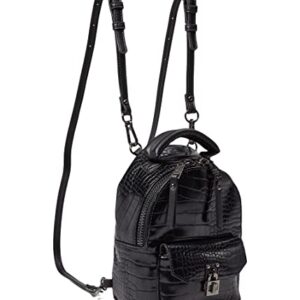 Steve Madden Jake-C Croco Mini Backpack Black One Size