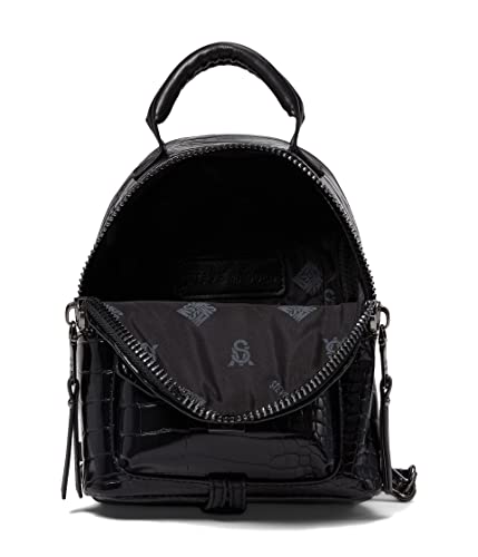 Steve Madden Jake-C Croco Mini Backpack Black One Size