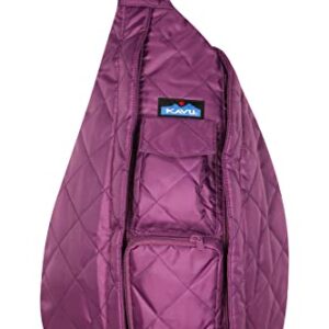 KAVU Original Rope Puff Diamond Quilted Mini Sling Pack - Sunset Purple