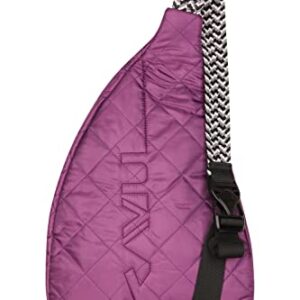 KAVU Original Rope Puff Diamond Quilted Mini Sling Pack - Sunset Purple