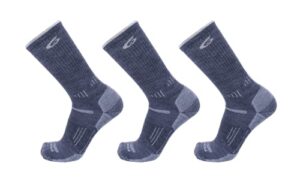 point6 37.5 hiking essential light crew 3-pack (as1, alpha, l, regular, regular, grey)