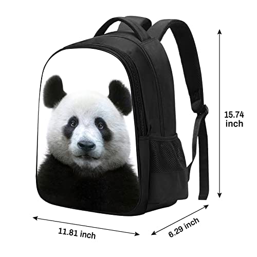 SARA NELL Cute Panda School Backpack, Elementary Student Bookbag Stylish Daypack for Boys Girls, School Book Bags with Padded Straps, 15.7 Inches