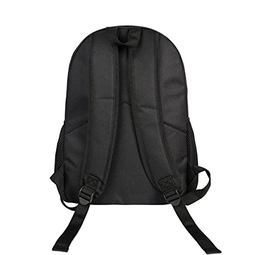 Juaseey Fashion Casual Backpacks 17 Inch Laptop Backpack for Men Women Travel Outdoor (Black)