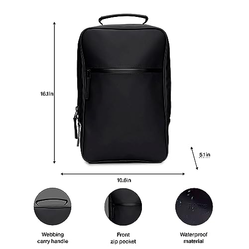 RAINS Book Backpack - Black