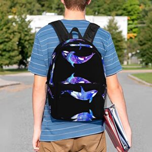 EWMAR Orca Killer Whale 15 Inch Lightweight Student Shoulder Bag Suitable For Going Out, Office Study And Use