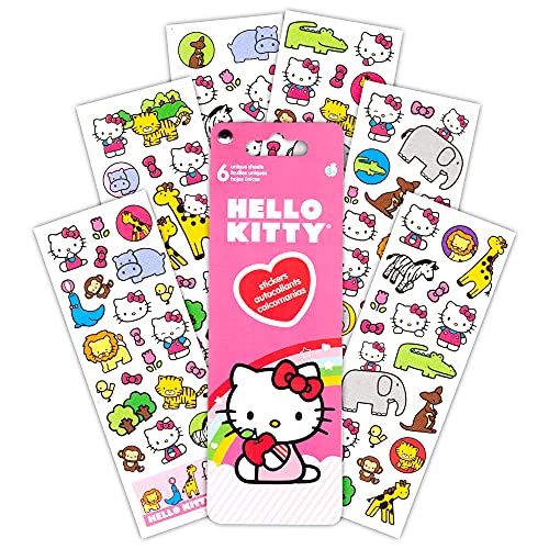 Hello Kitty Backpack with Lunch Box Set - Bundle with 15” Hello Kitty Backpack, Lunch Bag, Stickers, More | Hello Kitty Backpack for School