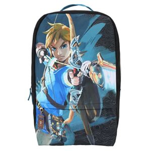 the legend of zelda breath of the wild champion link black laptop backpack