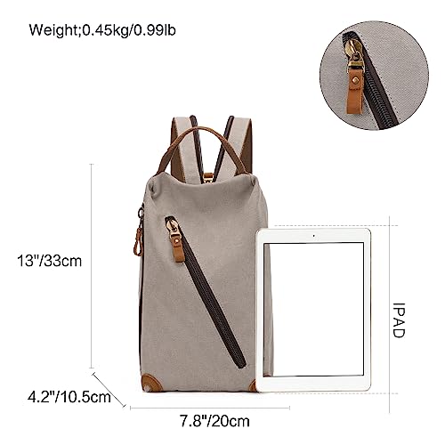 KL928 Canvas Sling Bag - Small Crossbody Backpack Shoulder Casual Daypack Rucksack for Men Women