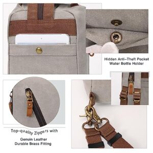 KL928 Canvas Sling Bag - Small Crossbody Backpack Shoulder Casual Daypack Rucksack for Men Women