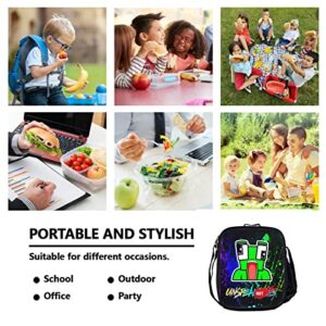 Souvdfef 3PCS Backpack Set Kids Student 17inch Backpacks Boys Girl Lunch Bag Pencil Case SchoolBag School Bookbag Daypack Office Picnic