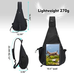 Lufyzora Sling Backpack for Men Women Lightweight Crossbody Sling Bag Large capacity Cycling Hiking Travel Crossbody Bag