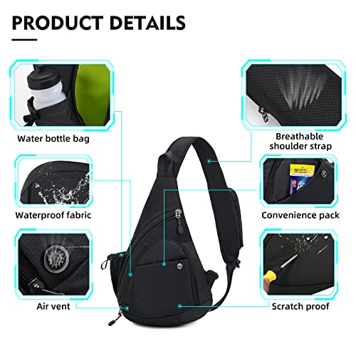 Lufyzora Sling Backpack for Men Women Lightweight Crossbody Sling Bag Large capacity Cycling Hiking Travel Crossbody Bag