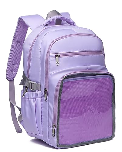 BLUEFAIRY Ita Bag Backpack Cute School Bag with insert Pin Display Backpack for School Anime Cosplay Gift (PURPLE)