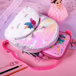 PinkSheep Mini Backpack for Kids Girls, Toddler Bag Backpacks, Cute Unicorn Lightweight Preschool for Kindergarten 3-10 Years Old Girl