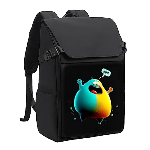 LEI JARVIS LED Programmable Screen Backpack With App Control, 17-Inch Laptop Backpack, Motorcycle Anime Pixel Backpack, Unique Birthday Gift Backpack