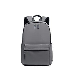 lanshiya classic basic backpack for girls boys solid color elementary middle high school and college bookbag lightweight casual teens travel outdoor daypack,grey