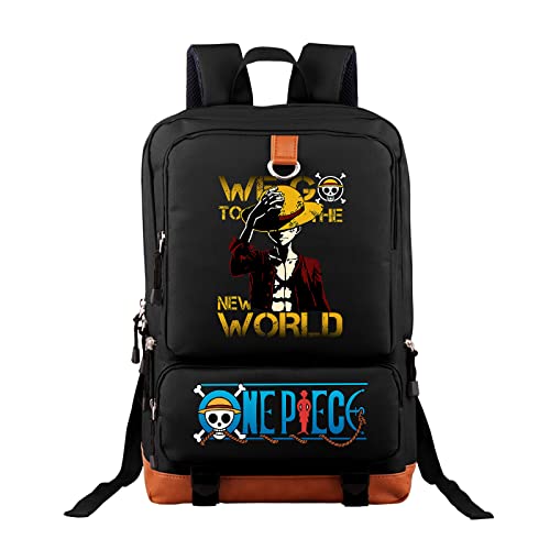 Rahvxjo Anime Backpack Large Capacity Casual Travel Backpack Student Cartoon School Bag Bookbag,17.3×11.4×5.1 in