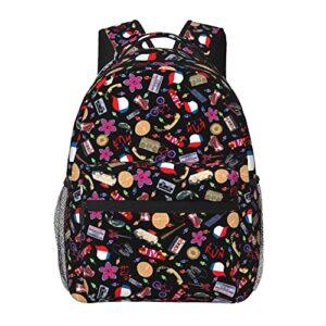 MAYJAI 3PCS Stranger Backpack Set, 16 Inch Casual Backpacks, Portable Large Capacity Breathable Personalized Backpack, Full Width HD Printing