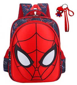 sufrah 13inch cartoon backpack red&blue comic waterproof durable lightweight bookbag fashion causal travel bag