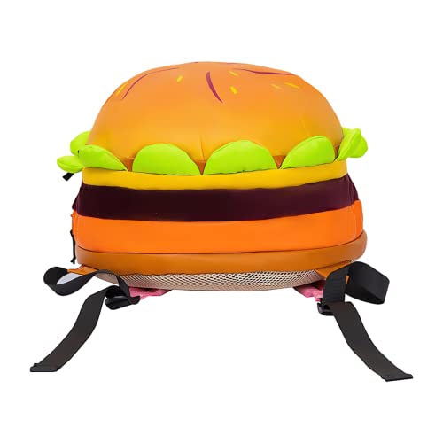 Ofoxouq Cheeseburger Backpack Multi-Compartment Universe Hamburger Backpack