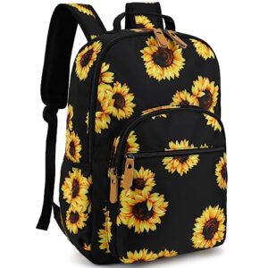 leaper water-resistant sunflower laptop backpack travel bag satchel college backpack