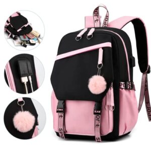 Cihuiung Anime Backpack with USB Charging Port Suitable for Work,Traveling,Camping,Bookbag for Unisex 17.7 in