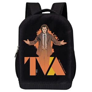 marvel loki backpack | this is about everything black knapsack with padded mesh (loki 2, one size)