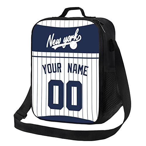 INAOO Lunch Bag New York Personalized Lunch Box Backpack Gifts for Men Women