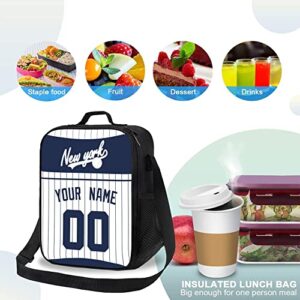 INAOO Lunch Bag New York Personalized Lunch Box Backpack Gifts for Men Women