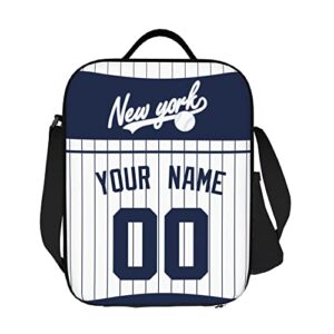 INAOO Lunch Bag New York Personalized Lunch Box Backpack Gifts for Men Women