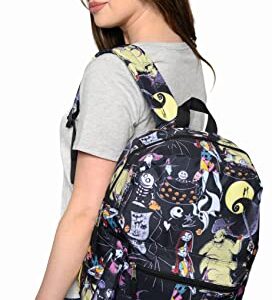 Disney Nightmare Before Christmas 16" Laptop Backpack Cargo Jack Skellington AOP